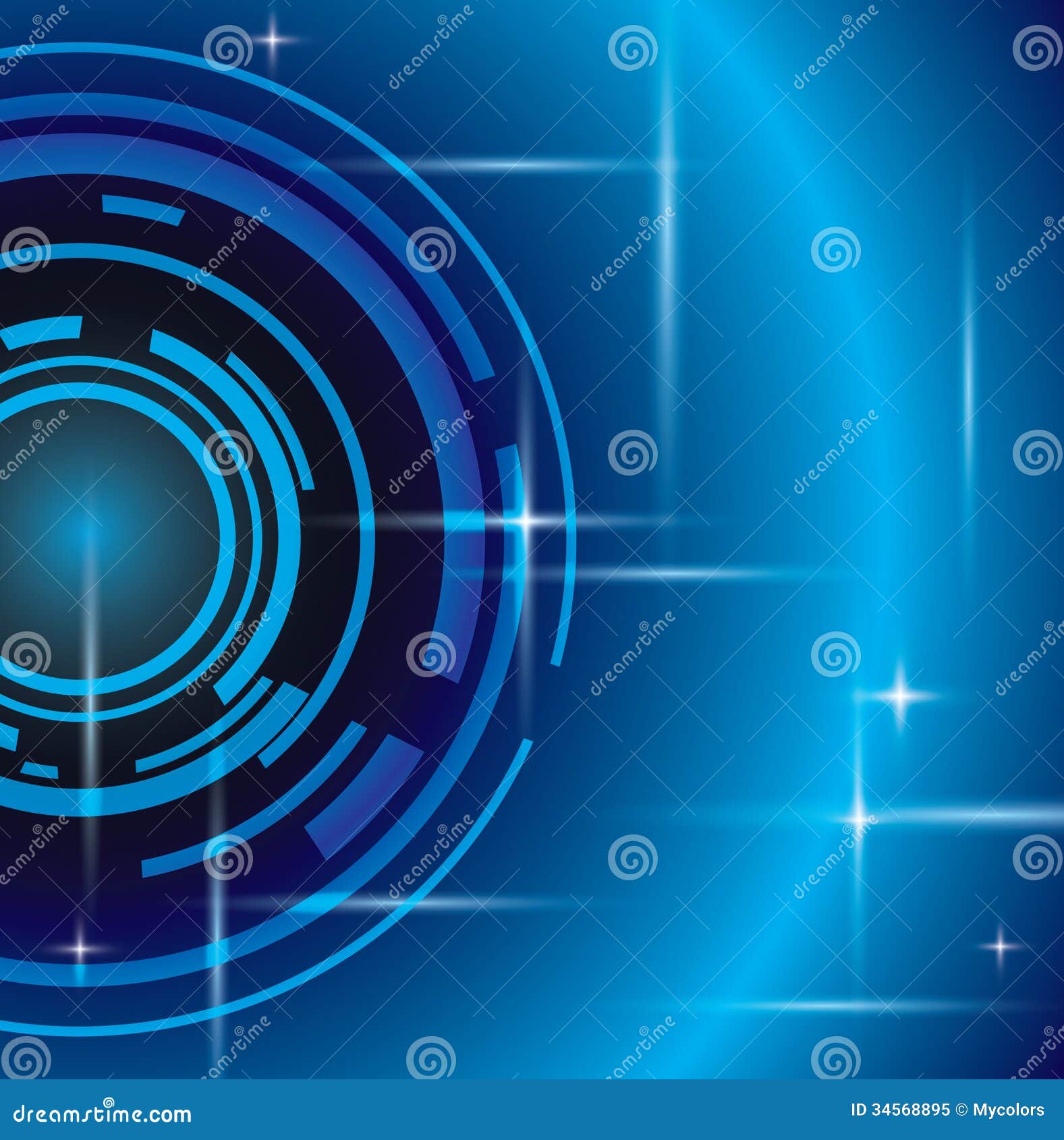 Bright Abstract Blue Background - Vector Stock Vector - Illustration of ...