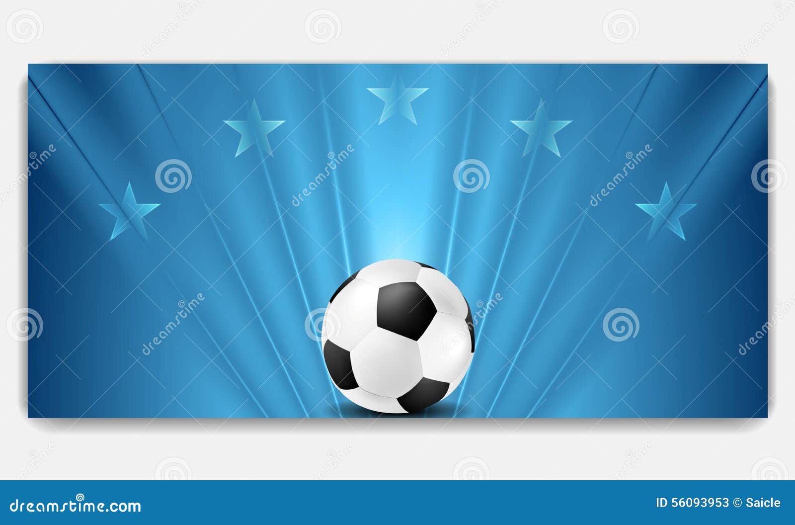 Bright Abstract Blue Soccer Background Stock Vector - Illustration of ...