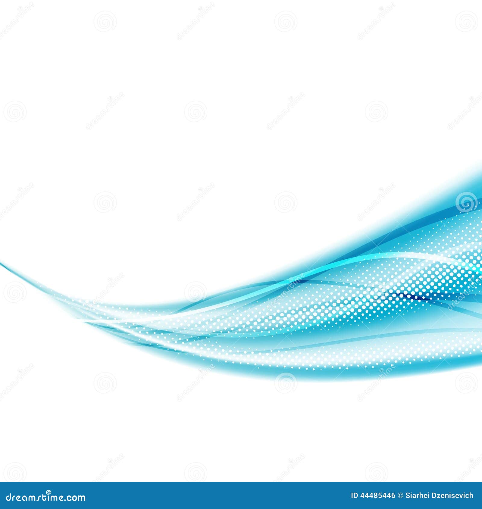 Bright Abstract Blue Speed Wave Swoosh Stock Vector - Illustration of ...