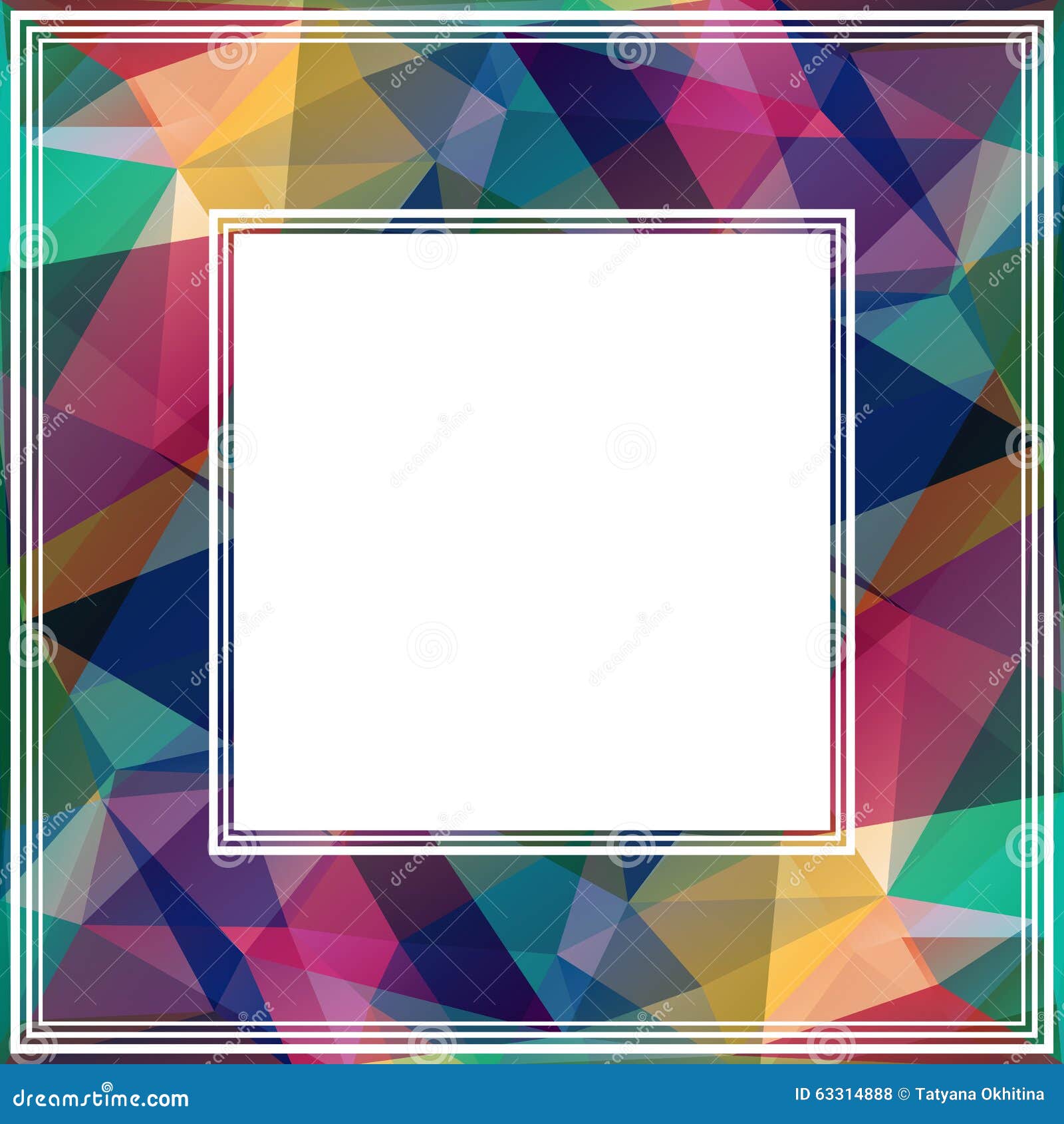 Bright abstract border stock vector. Illustration of green - 63314888