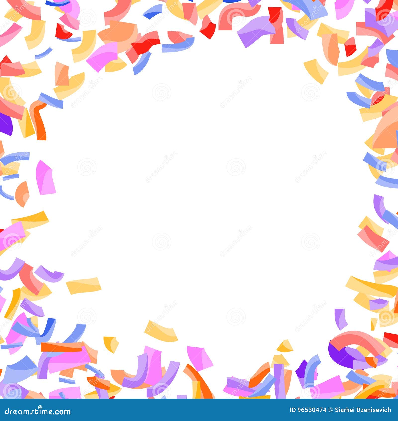 Bright Abstract Confetti Circle Explosion Background. Falling is Stock ...