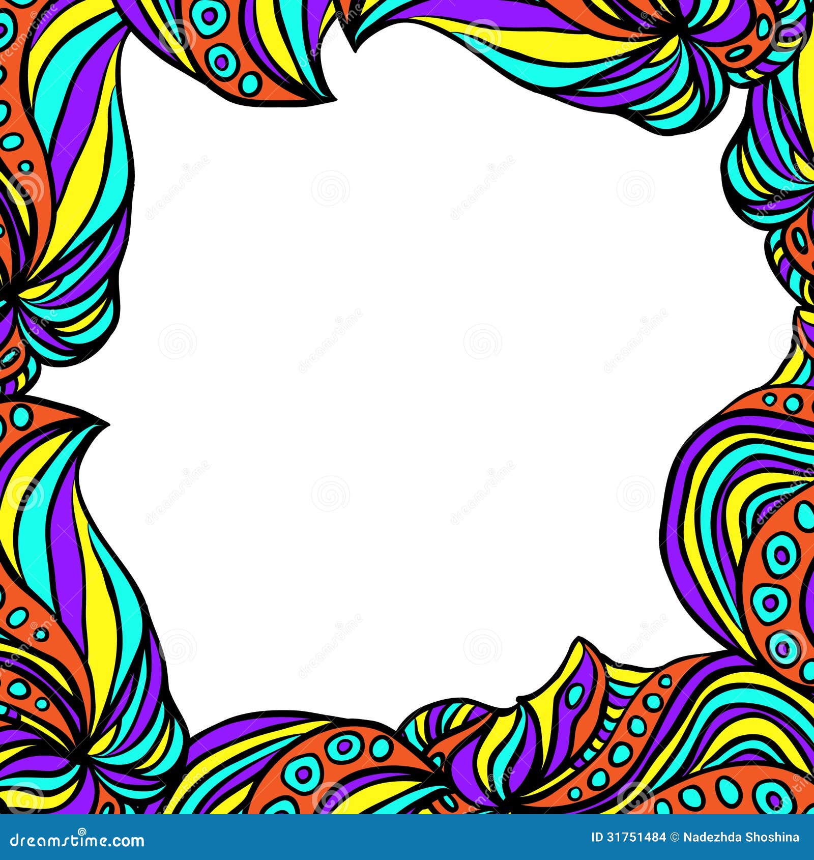 Bright abstract frame stock vector. Illustration of bright - 31751484