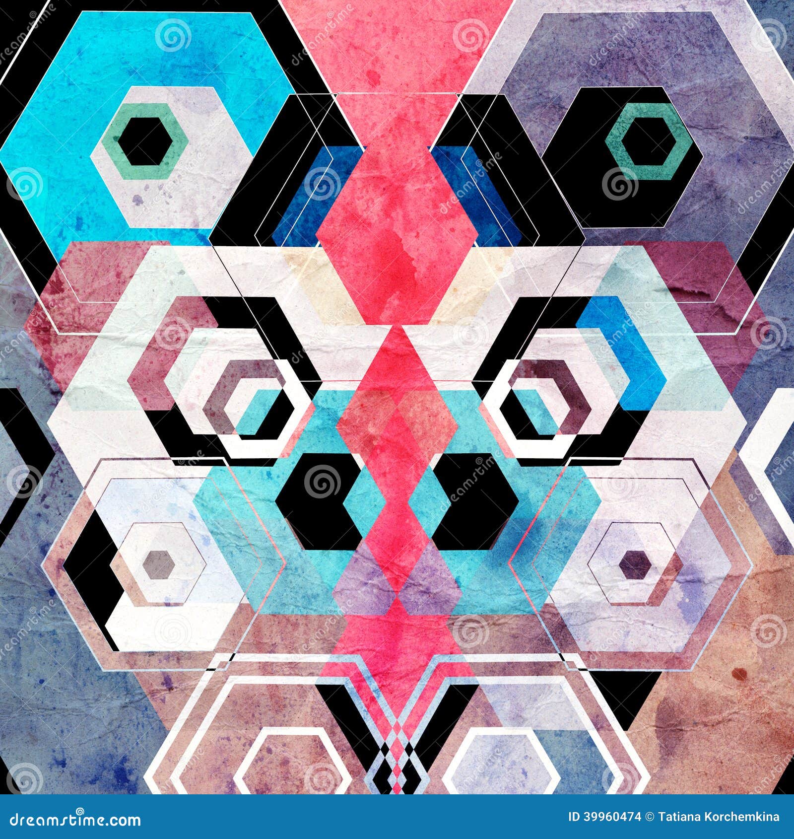 Bright Abstract Geometric Background Stock Illustration - Illustration ...