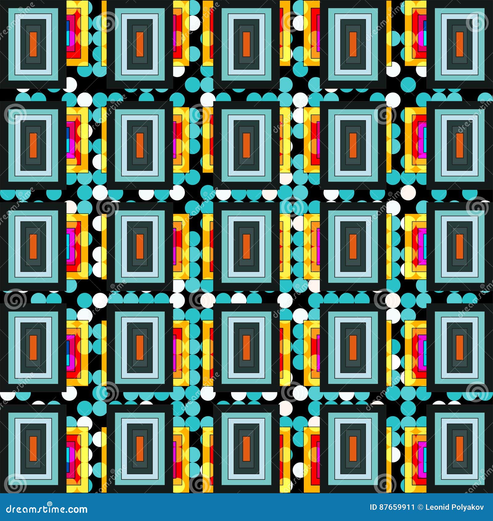 Bright Abstract Geometric Pattern Stock Vector - Illustration of ...