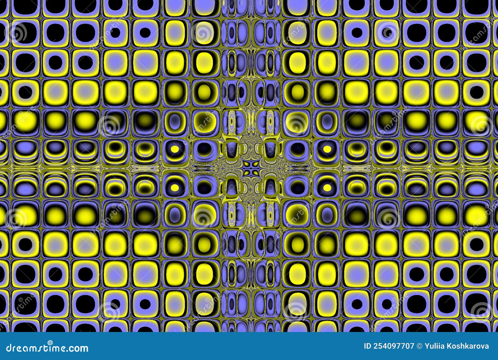 Bright Abstract Geometric Yellow-blue Pattern of Squares, Background ...