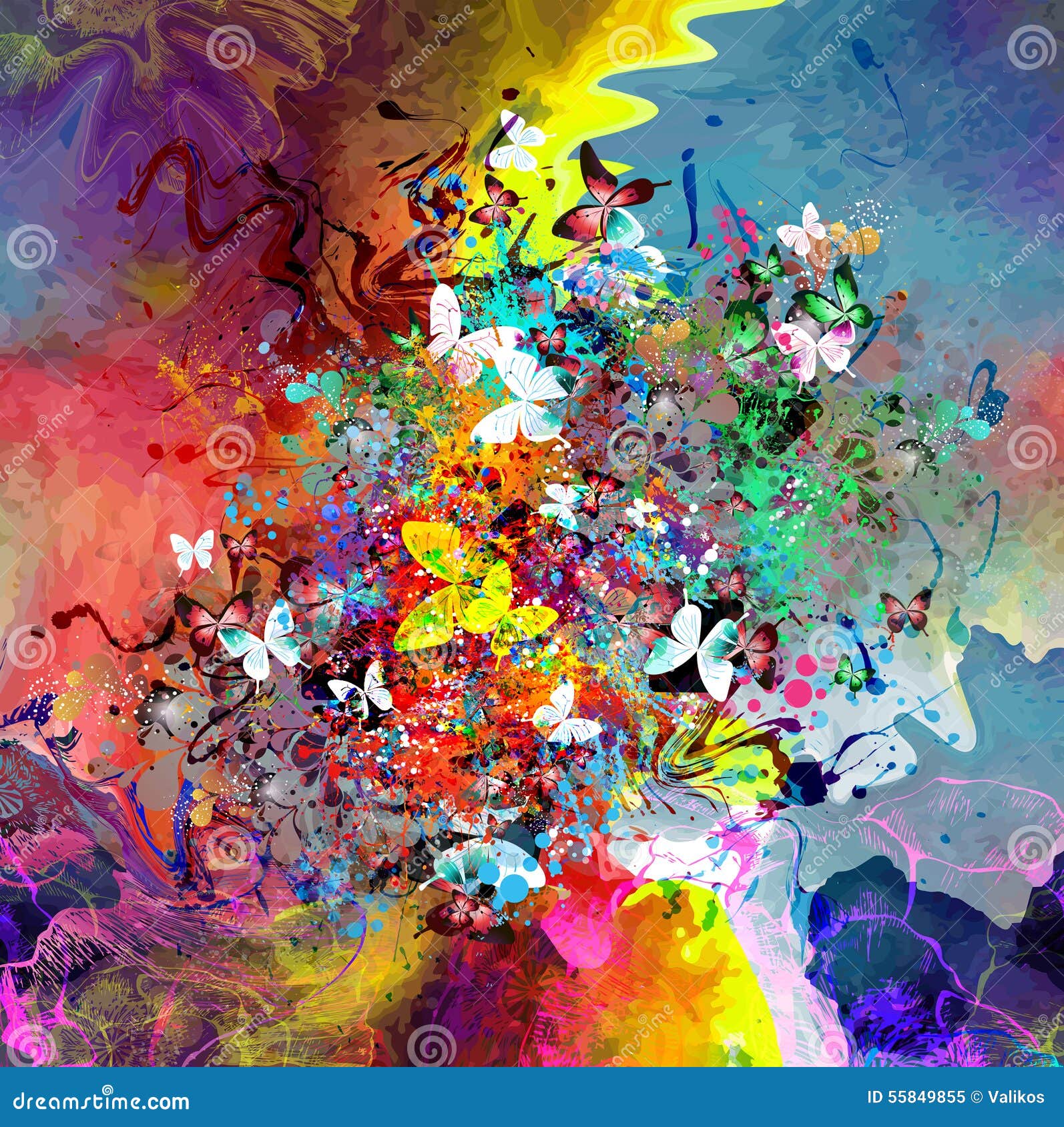 Bright Abstract Illustration Stock Illustration - Illustration of ...