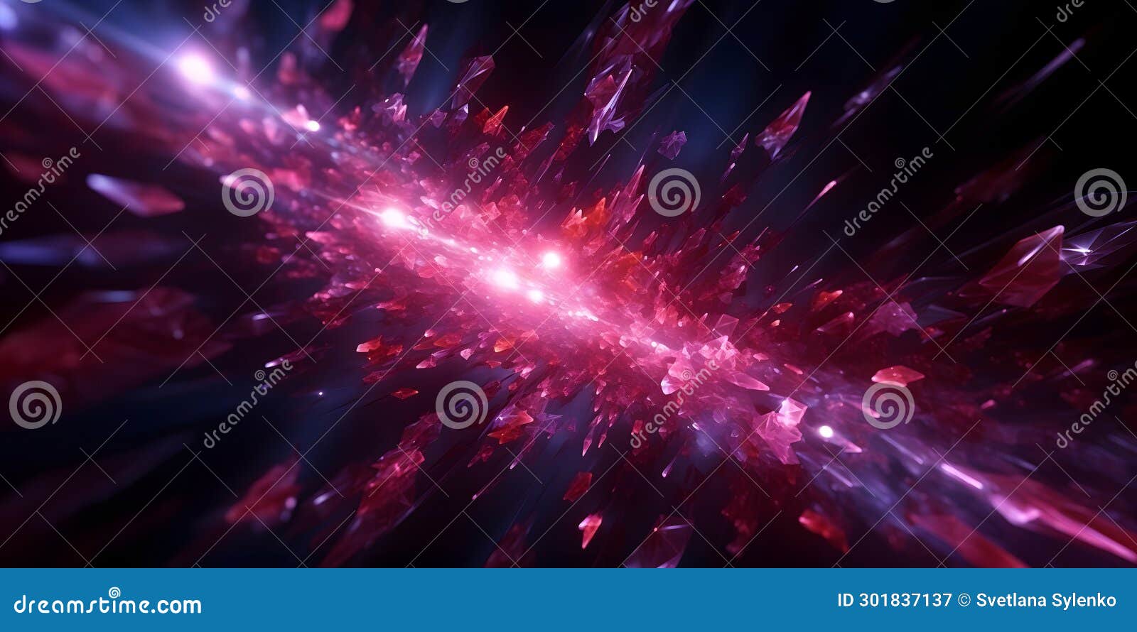 Bright Abstract Lightning in the Sky. Colorful Flash of Explosion in ...