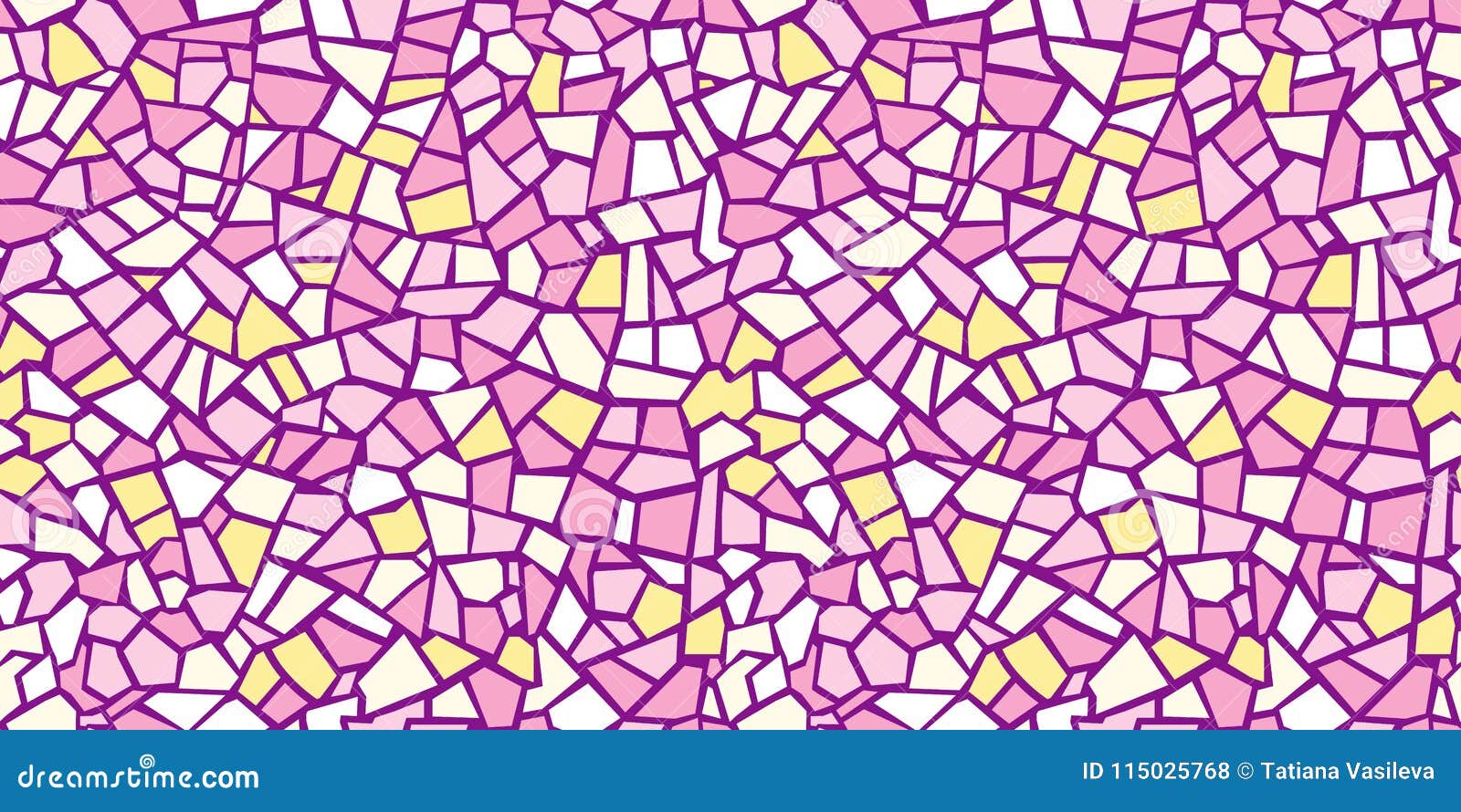 Bright Abstract Mosaic Seamless Pattern. Vector Background. Endless ...