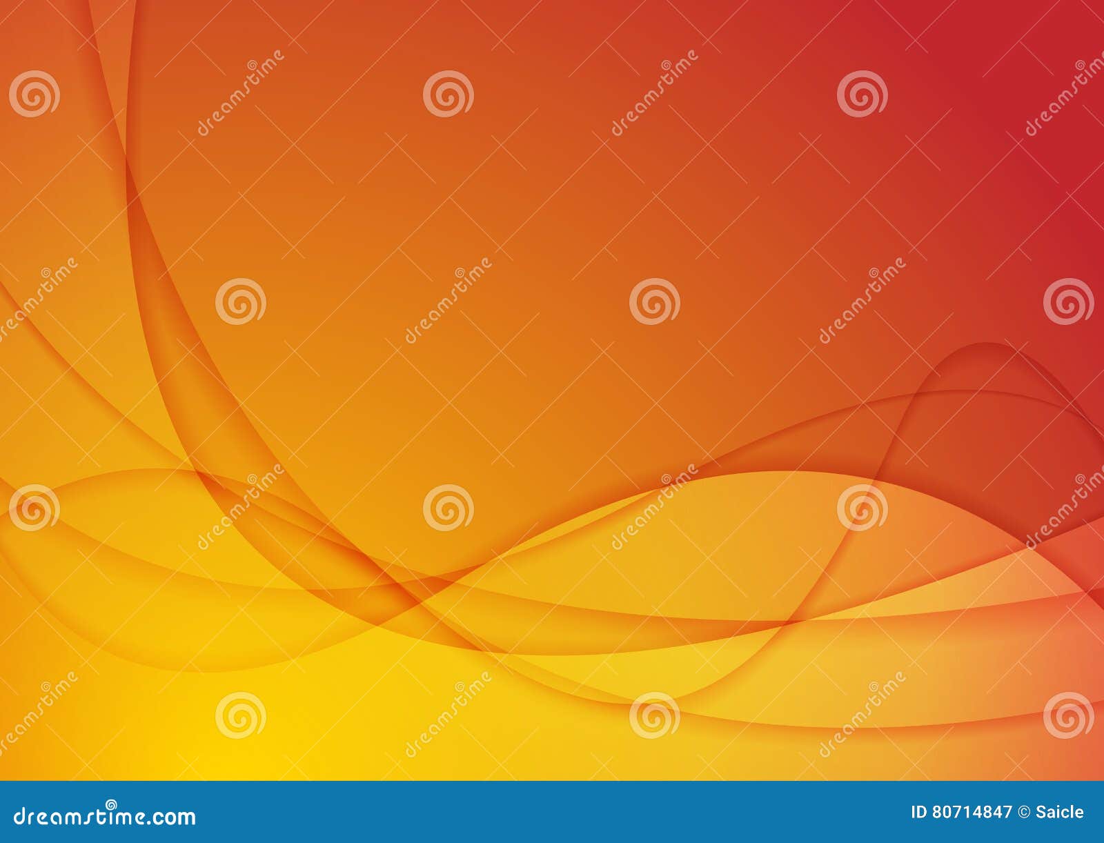 Bright Abstract Orange Wavy Background Stock Vector - Illustration of ...