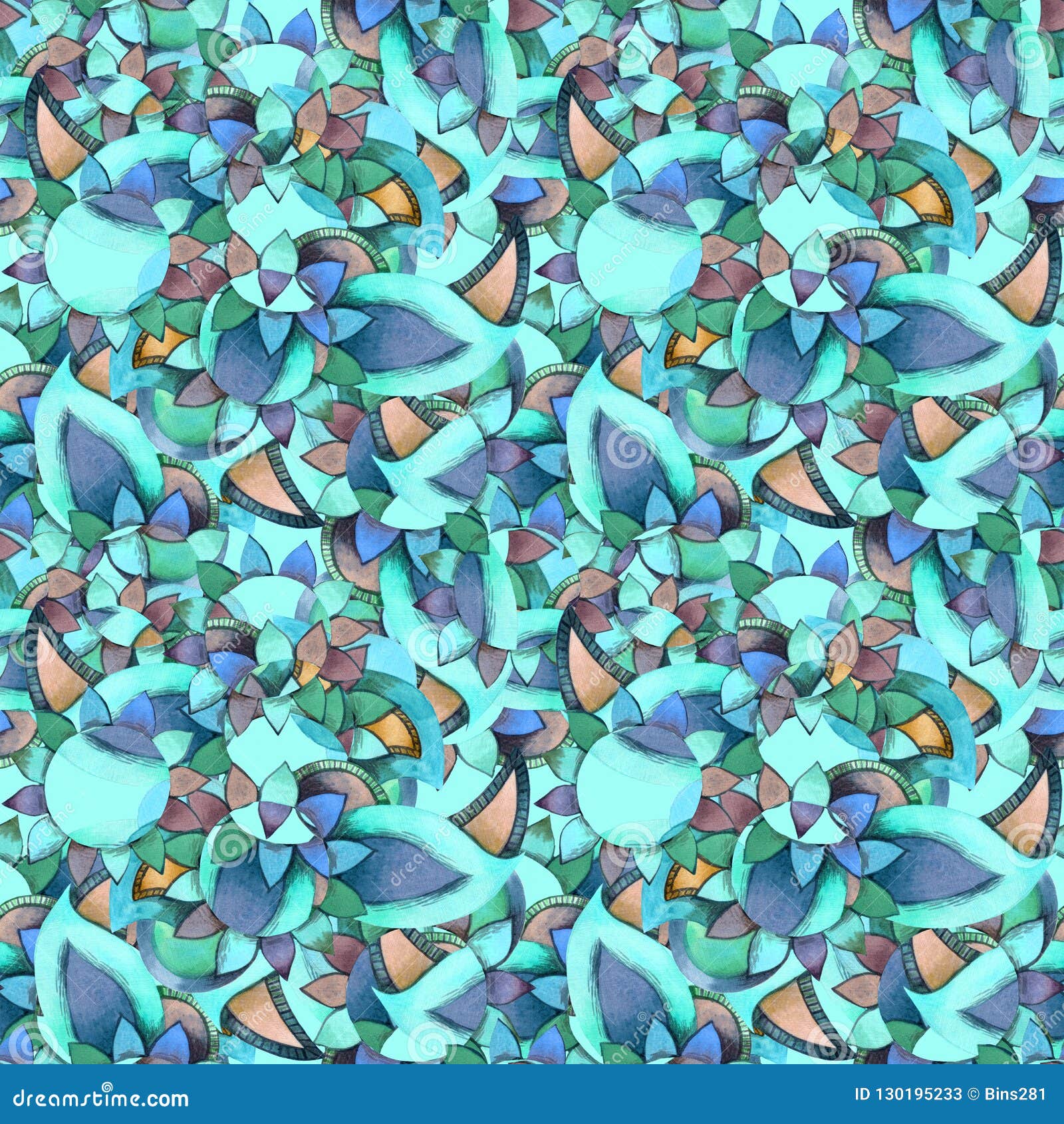 Bright Abstract Pattern in Green Gamma Stock Illustration ...