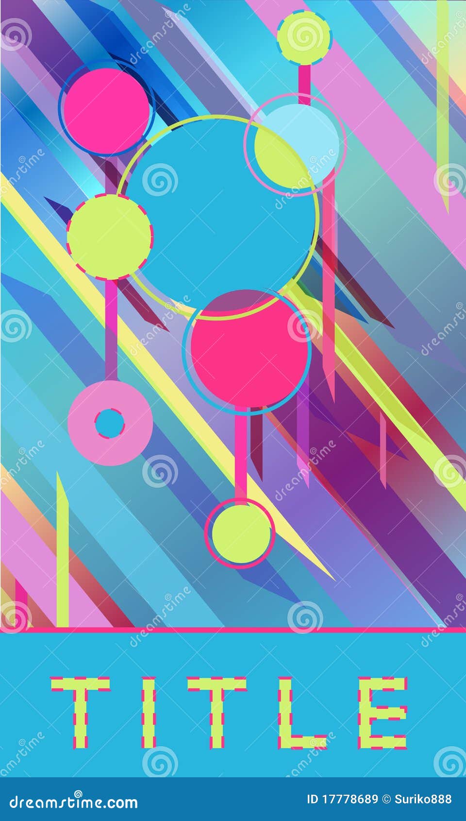 Bright abstract poster stock vector. Illustration of decoration - 17778689