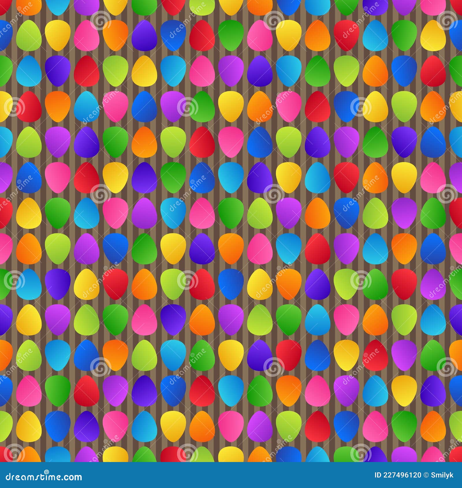 Bright Abstract Seamless Pattern of Colorful Rainbow Figures Ellipses ...