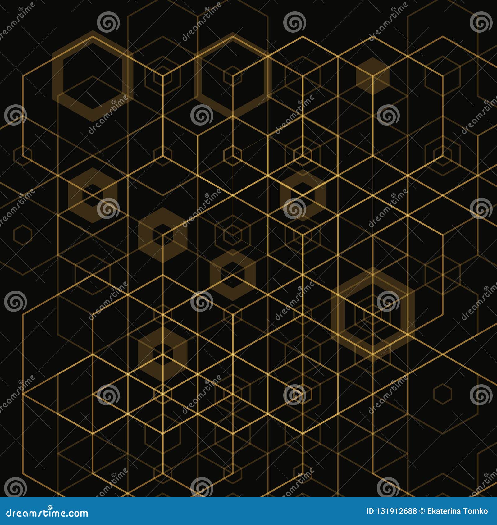 Bright Abstract Techno Background with Hexagons. Eps 10 Stock ...