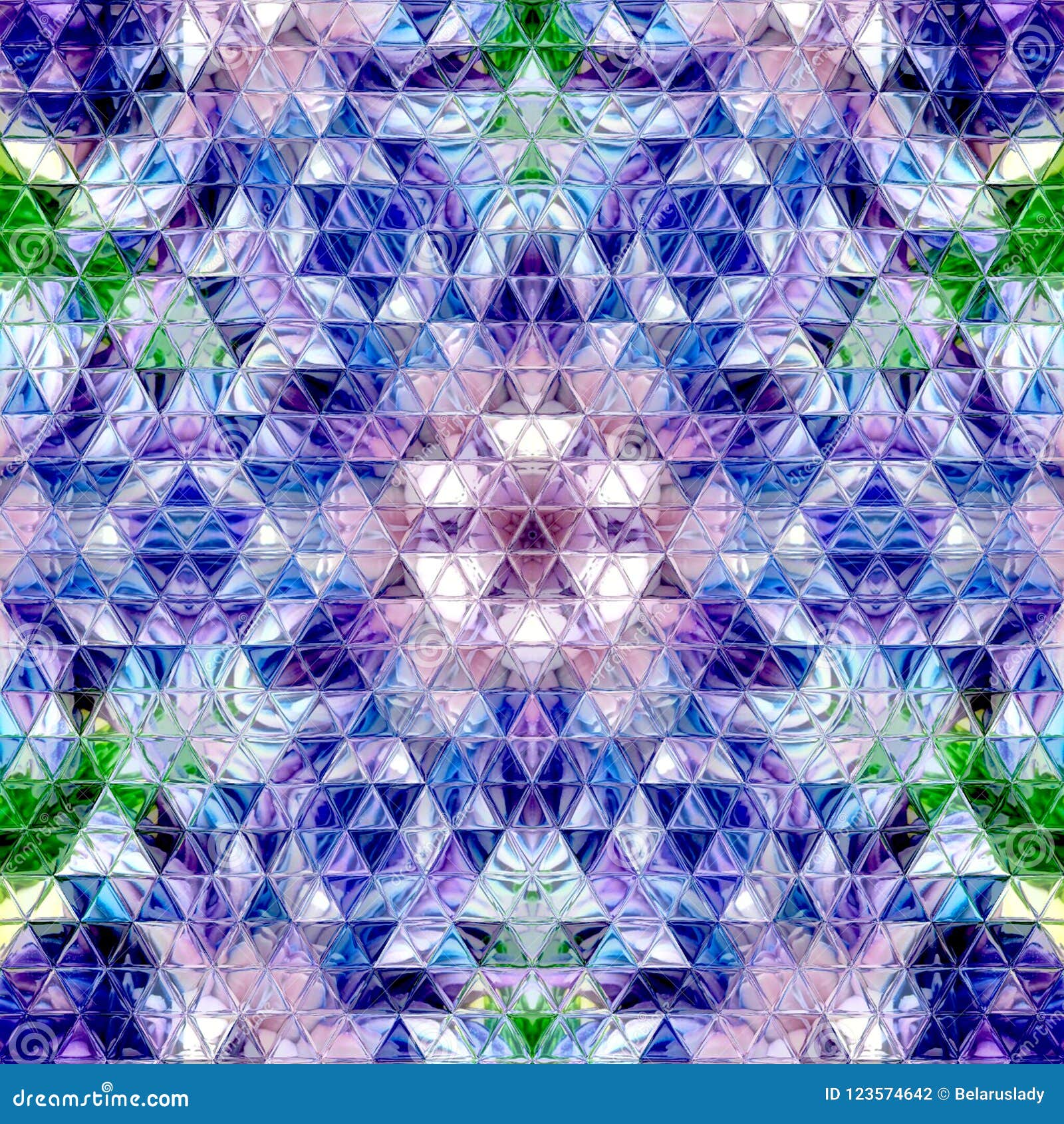 Blue Bright Abstract Triangles Pattern Background Stock Illustration ...