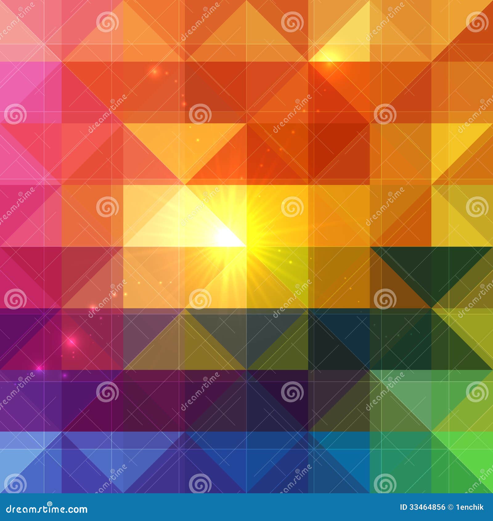 Bright Abstract Triangles Vector Background Stock Vector - Illustration ...