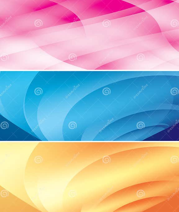 Bright Abstract Vector Backgrounds - Set Stock Vector - Illustration of ...