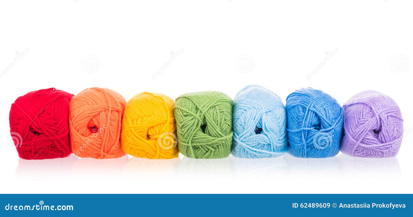 Bright acrylic yarn stock image. Image of concept, isolated - 62489609