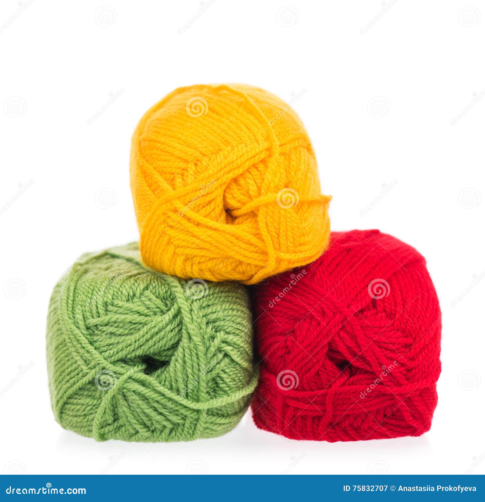 Bright acrylic yarn stock image. Image of needlework - 75832707