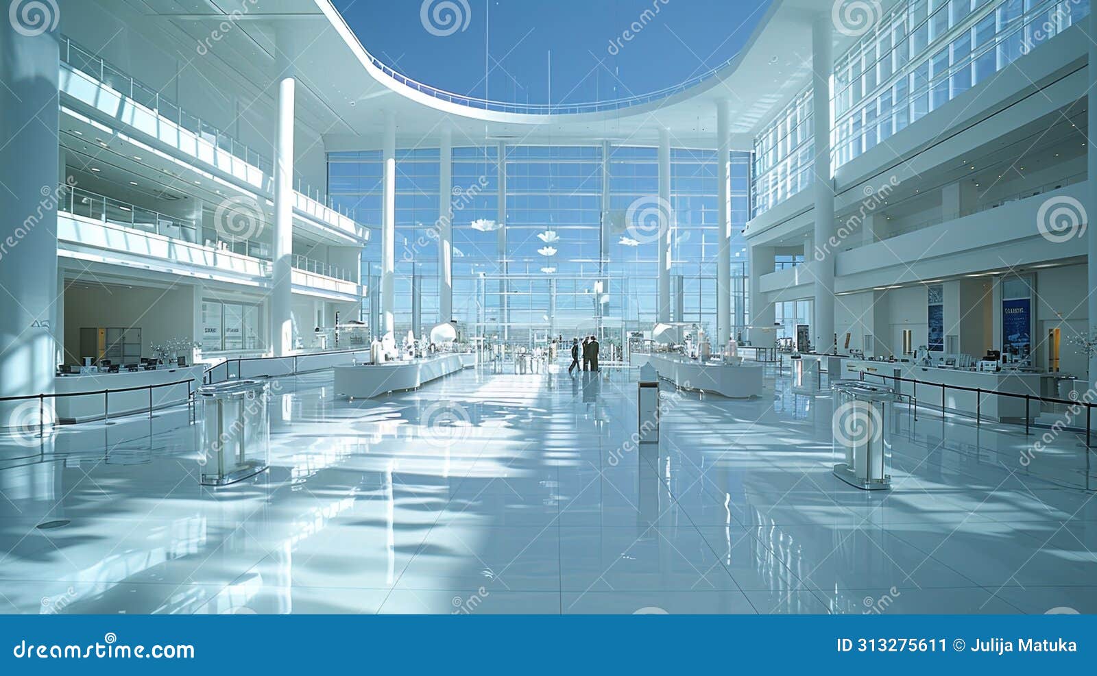 Bright and Airy Space with Modern Design Elements Stock Image - Image ...