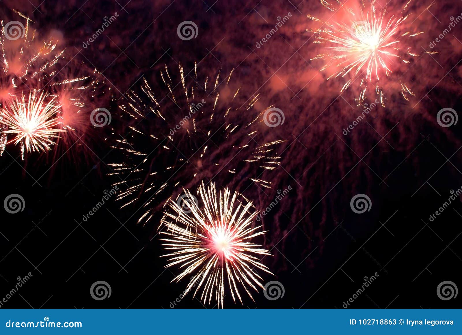 Bright amazing fireworks stock image. Image of festival - 102718863