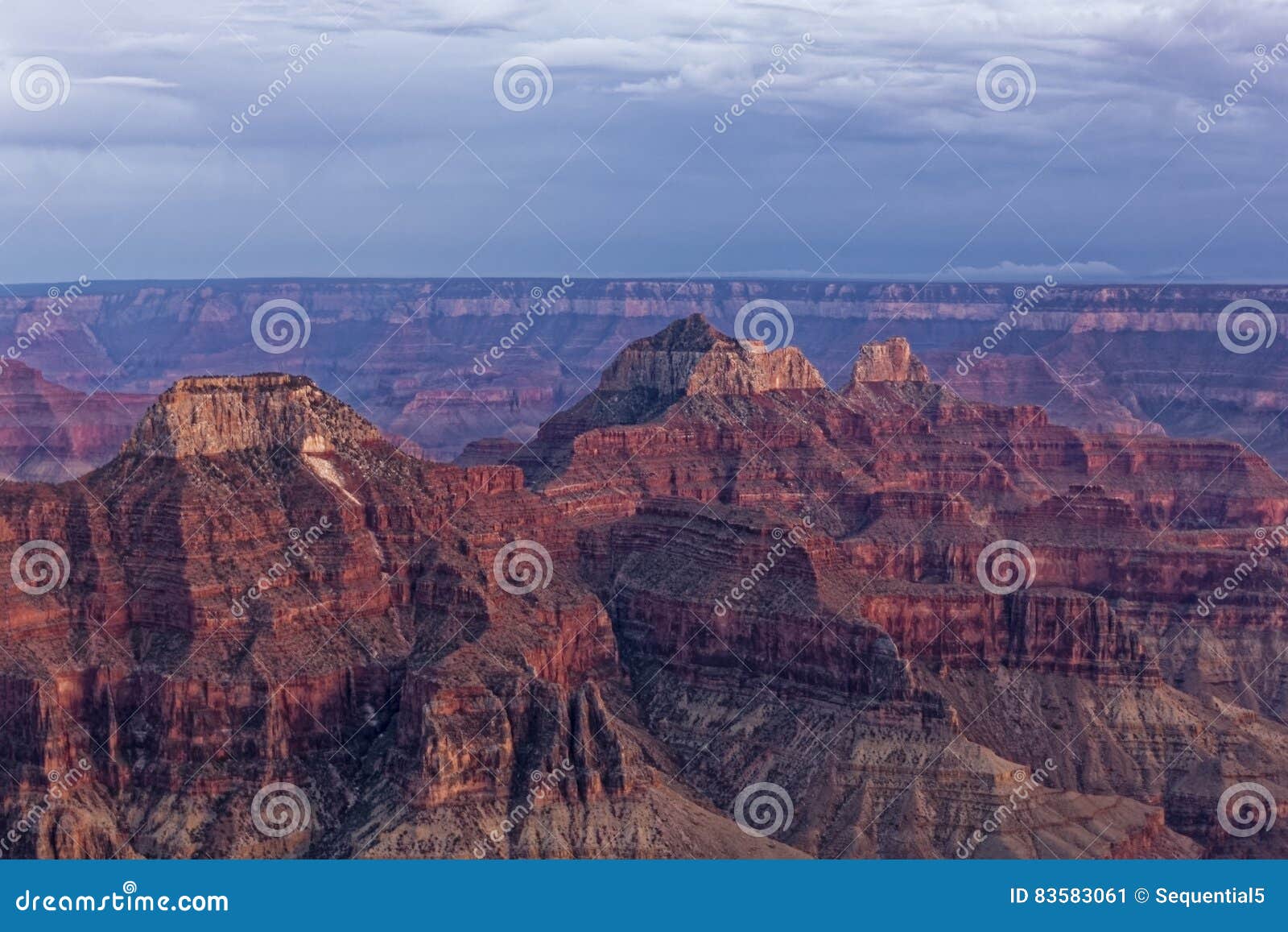 Bright Angel Point sunset stock image. Image of peaks - 83583061