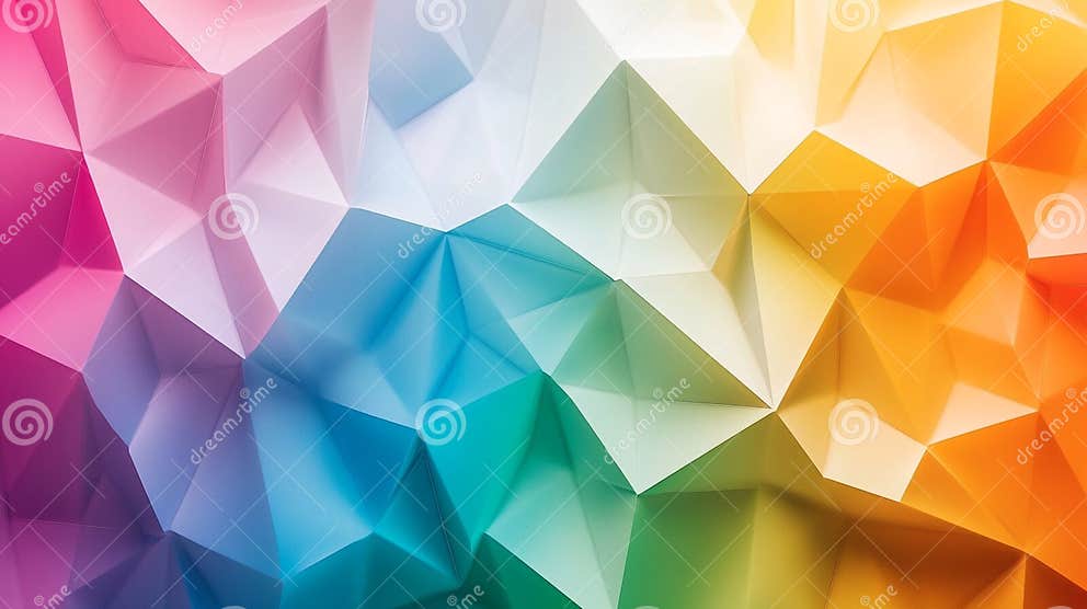 Colorful Geometric Patterns Create a Vibrant Display of Light and ...