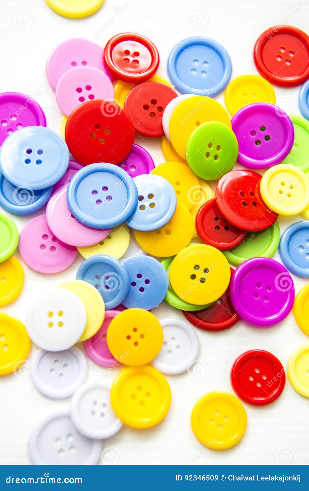Bright assorted buttons, stock image. Image of group - 92346509