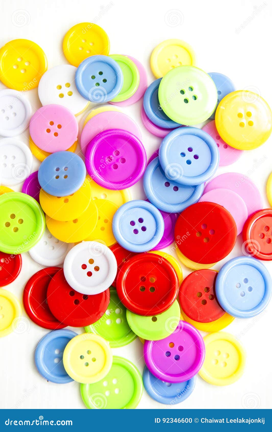 Bright assorted buttons, stock photo. Image of button - 92346600