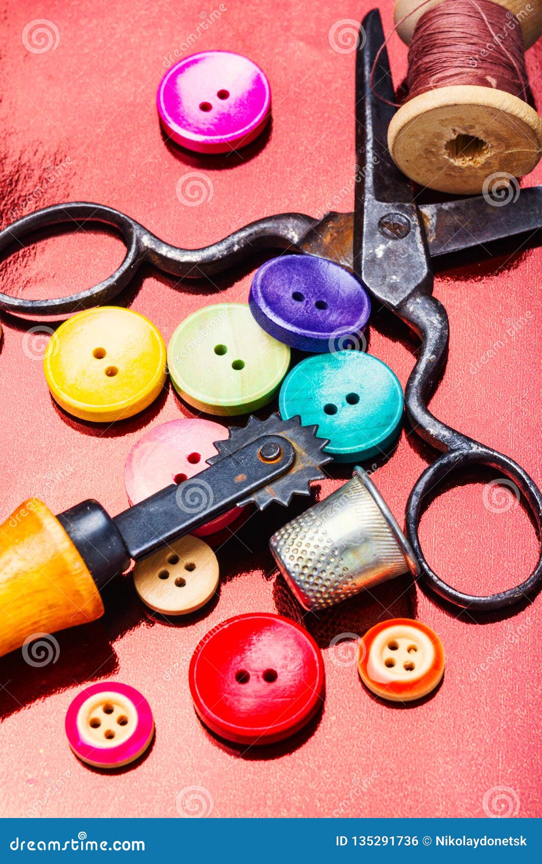 Sewing Tools and Accessories Stock Photo - Image of creative ...