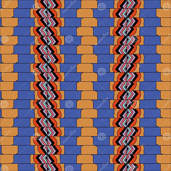 Bright, Attention-grabbing Pattern in the Sixties Style Stock ...