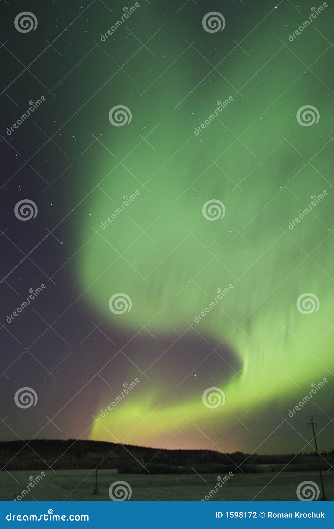 Bright auroral activity stock photo. Image of dancing - 1598172