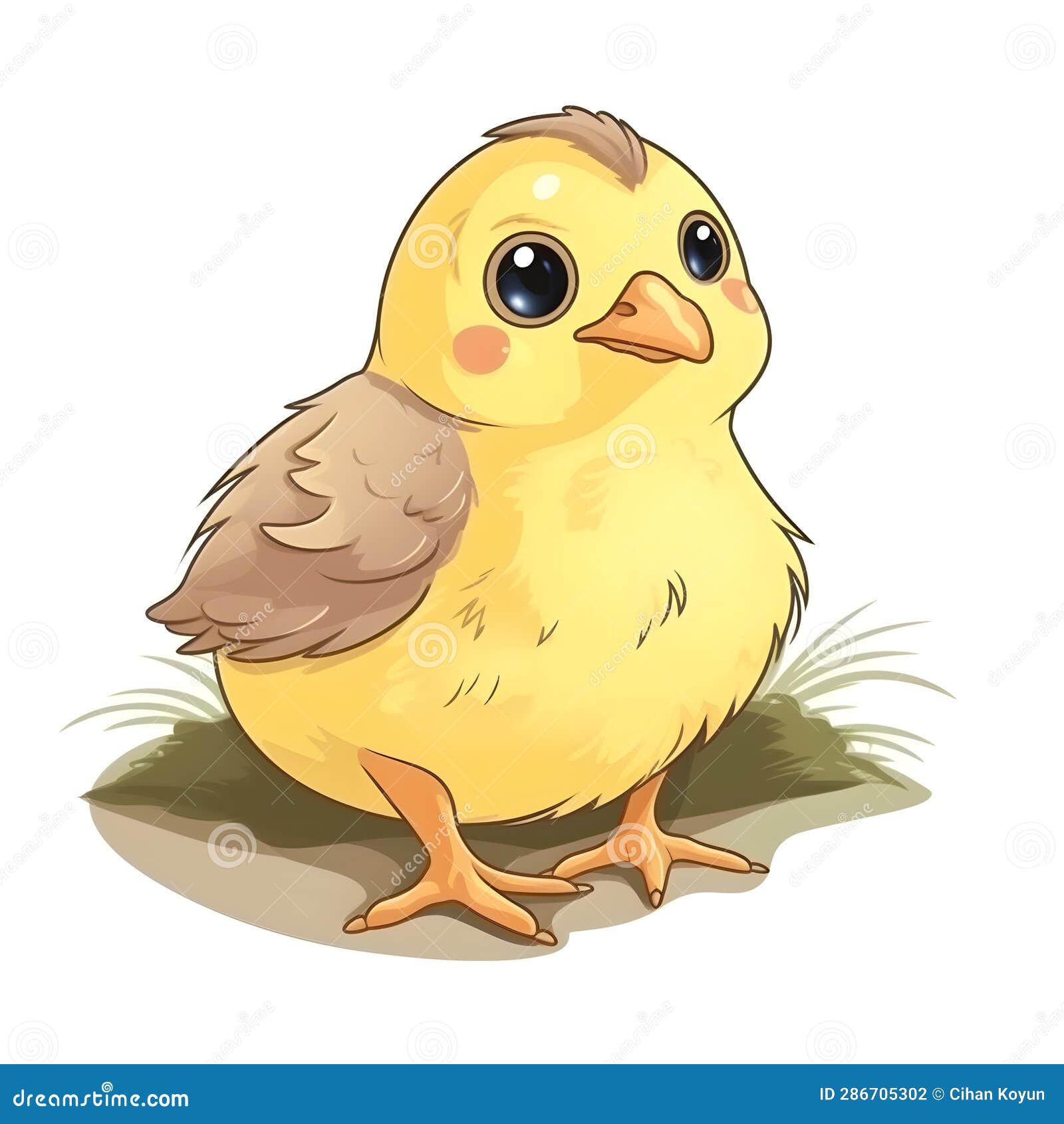 Bright baby chick vector stock photo. Image of farmer - 286705302