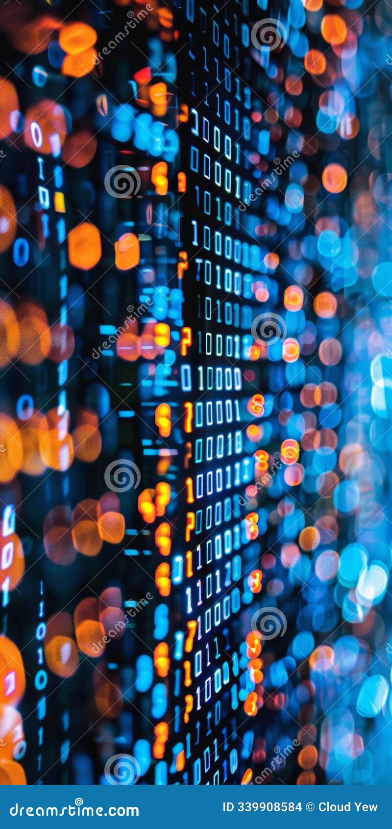 Bright Backdrop Highlighting Cyber Security. Stock Illustration ...