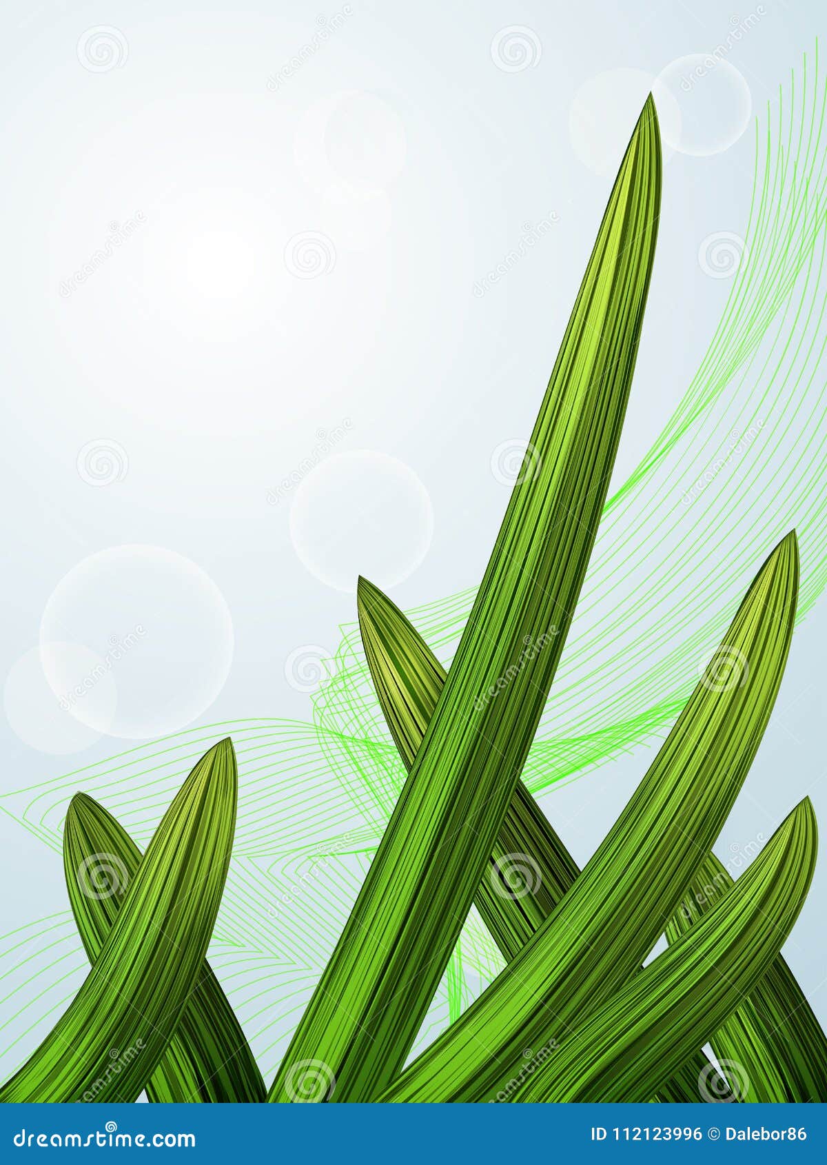 Bright Background with Abstract Grass. Stock Vector - Illustration of ...