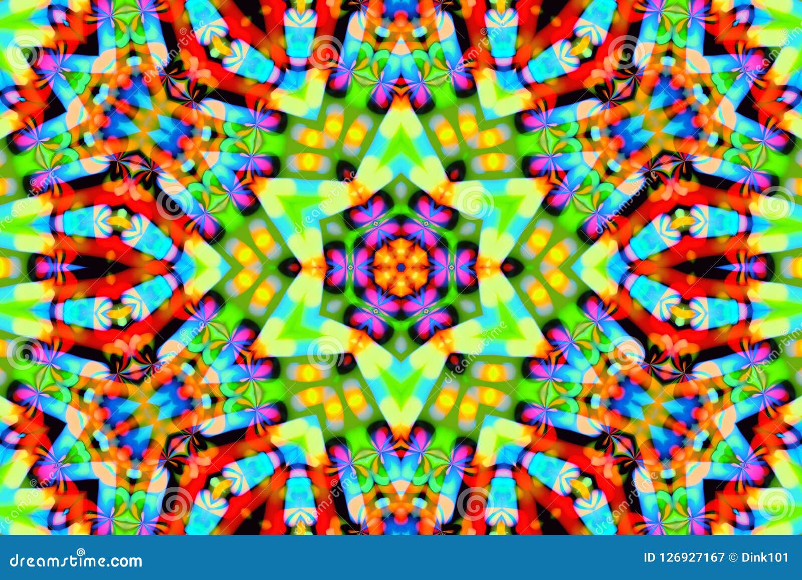 Bright Background with Abstract Neon Pattern Stock Illustration ...