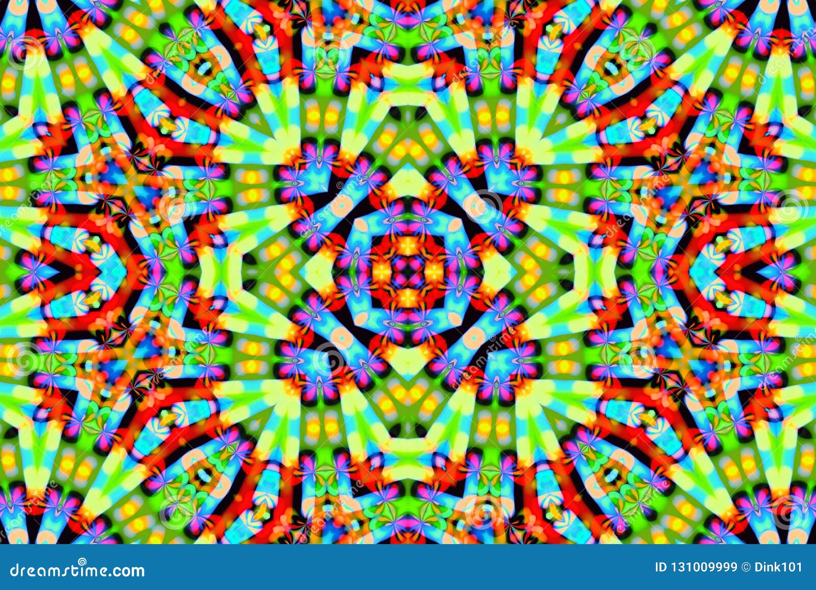 Bright Background with Abstract Neon Pattern Stock Illustration ...