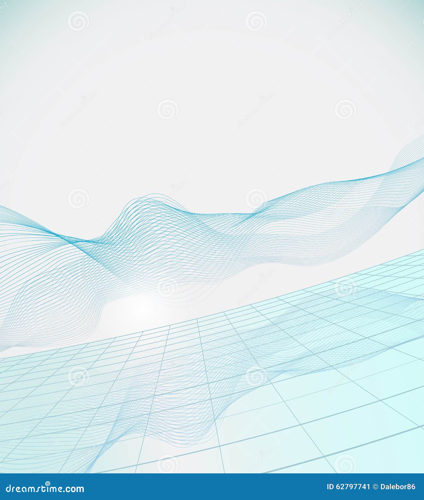 Bright Background with Abstract Wave Stock Vector - Illustration of ...