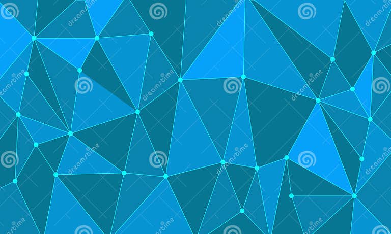 Bright Background of Blue Polygons with a Contour Stock Vector ...