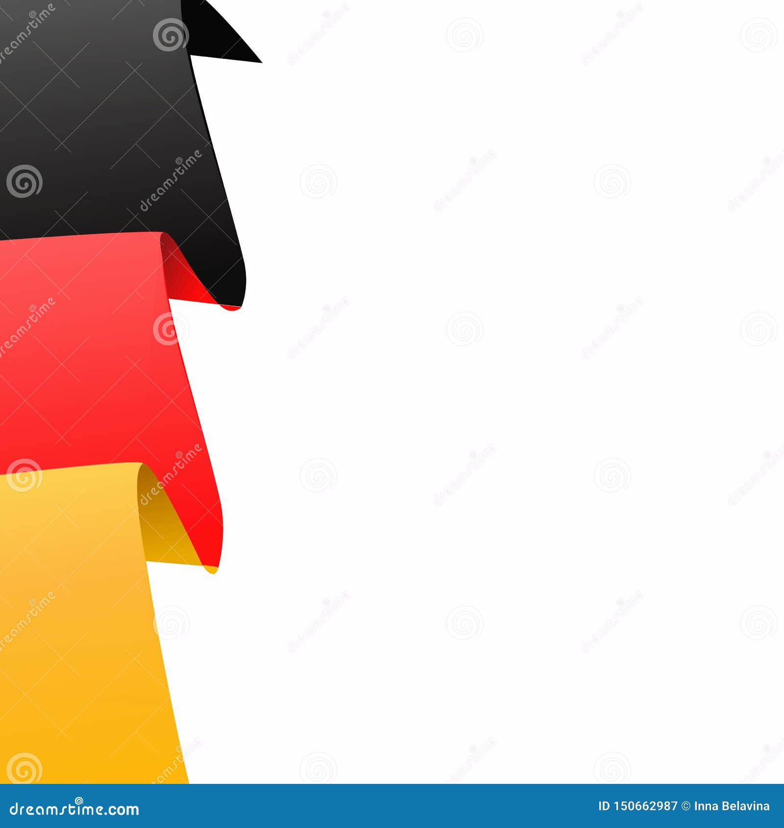 Bright Background with Flag of Germany. Illustration with Flag. Happy ...