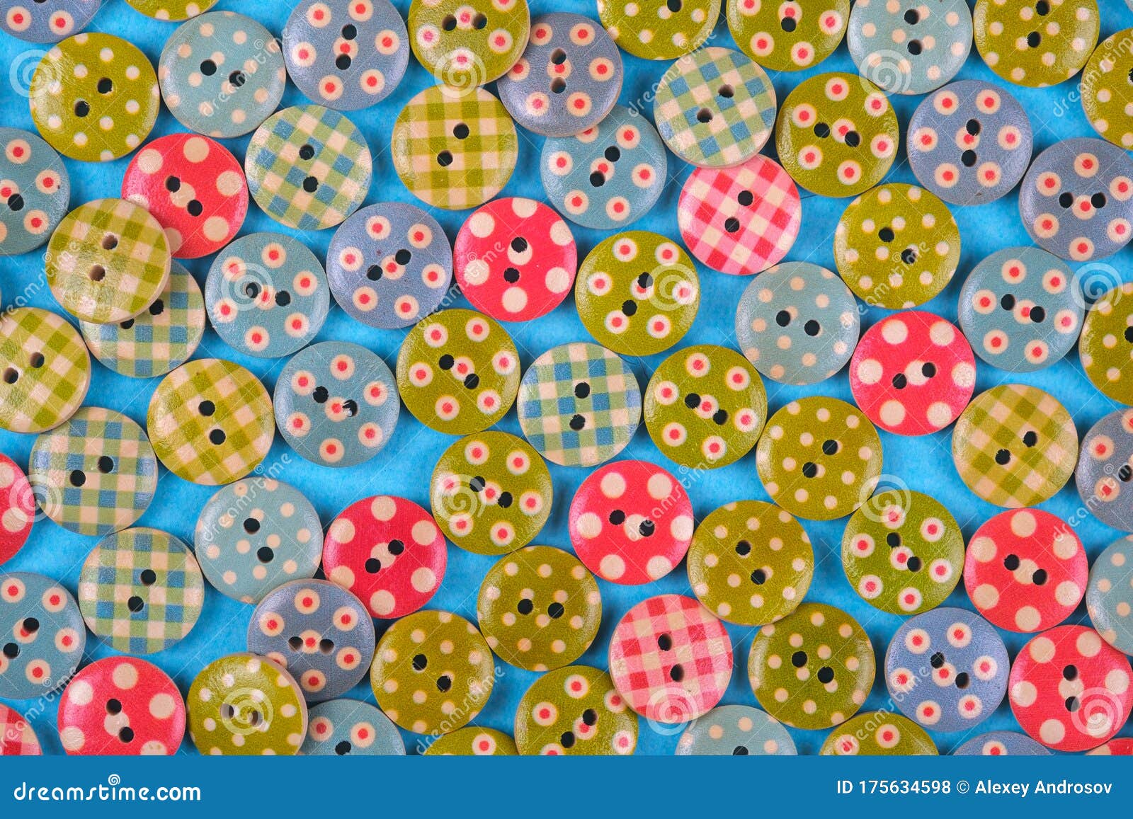 Bright Background Made of Multi- Colored Buttons Stock Photo - Image of ...