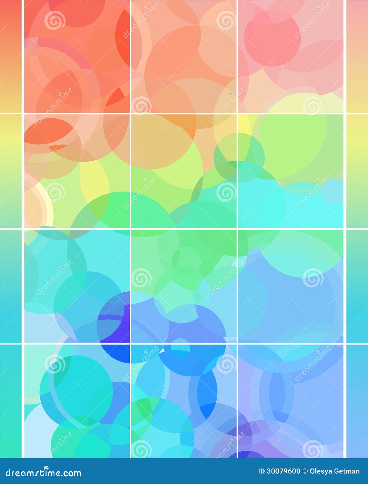 Rainbow bubbles background stock vector. Illustration of colored - 30079600