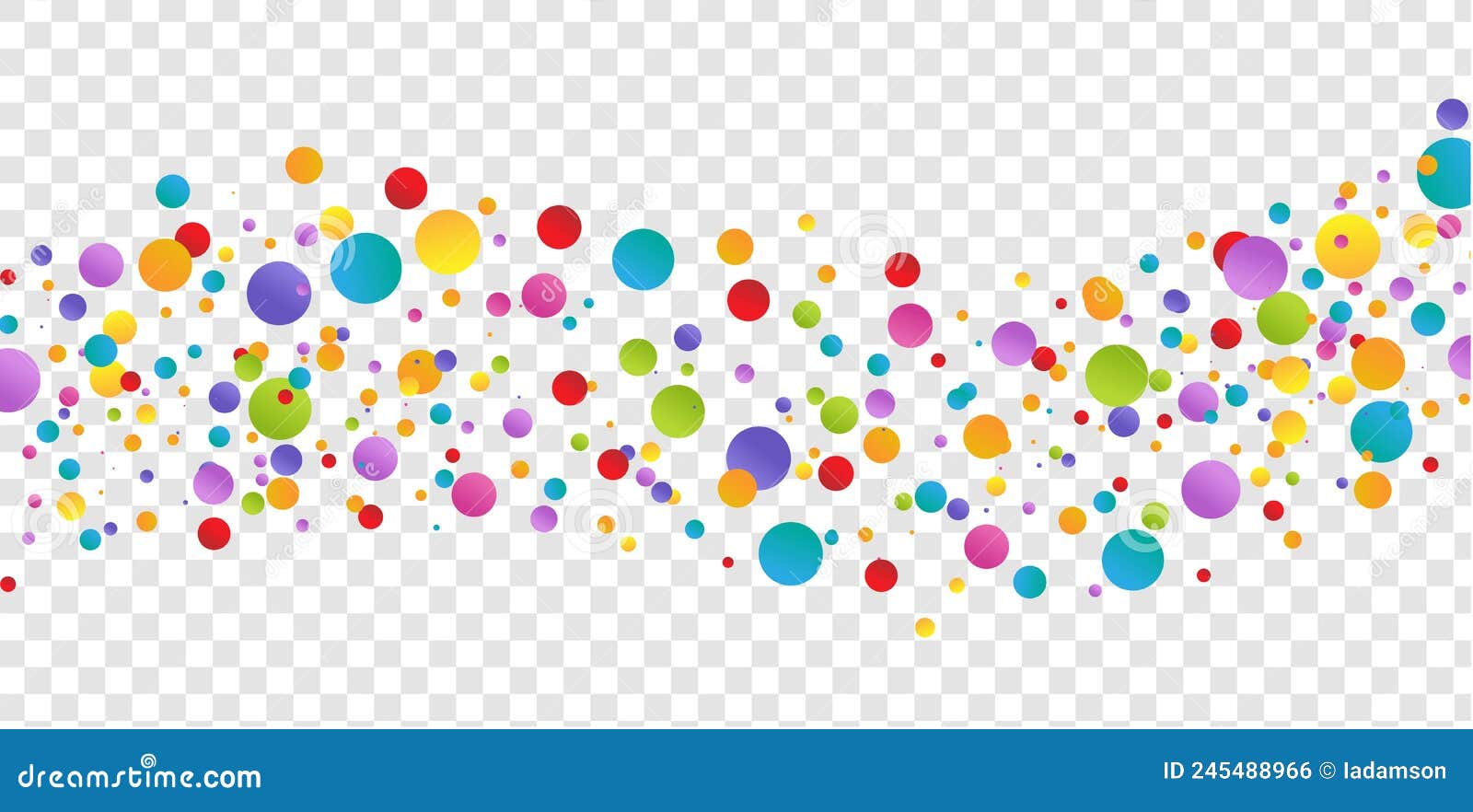 Bright Ball Border and Transparent Background Stock Vector ...