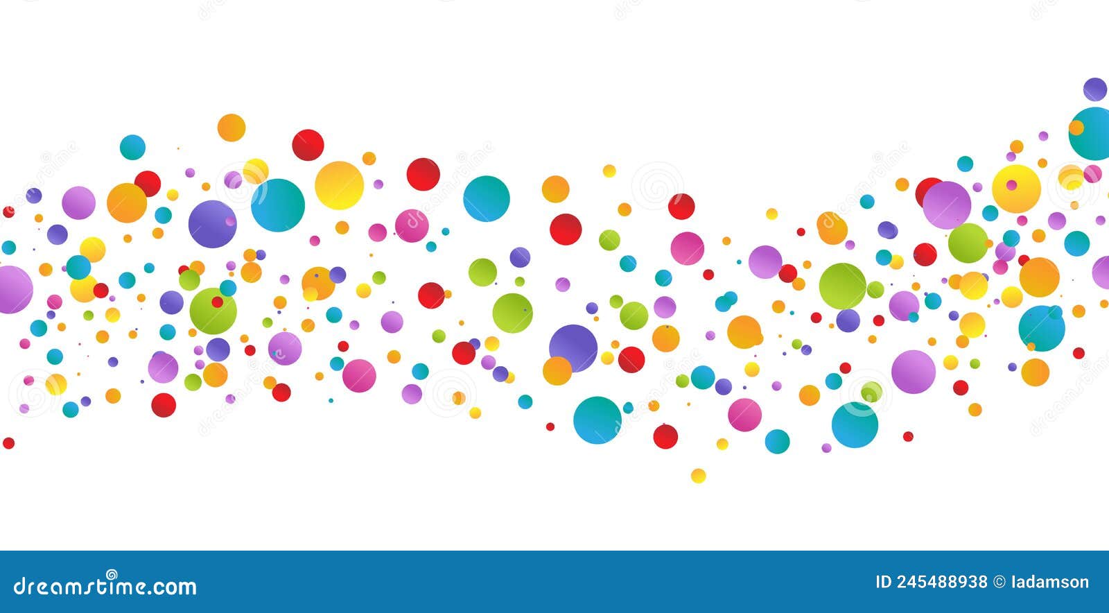 Bright Ball Border and White Background Stock Vector - Illustration of ...