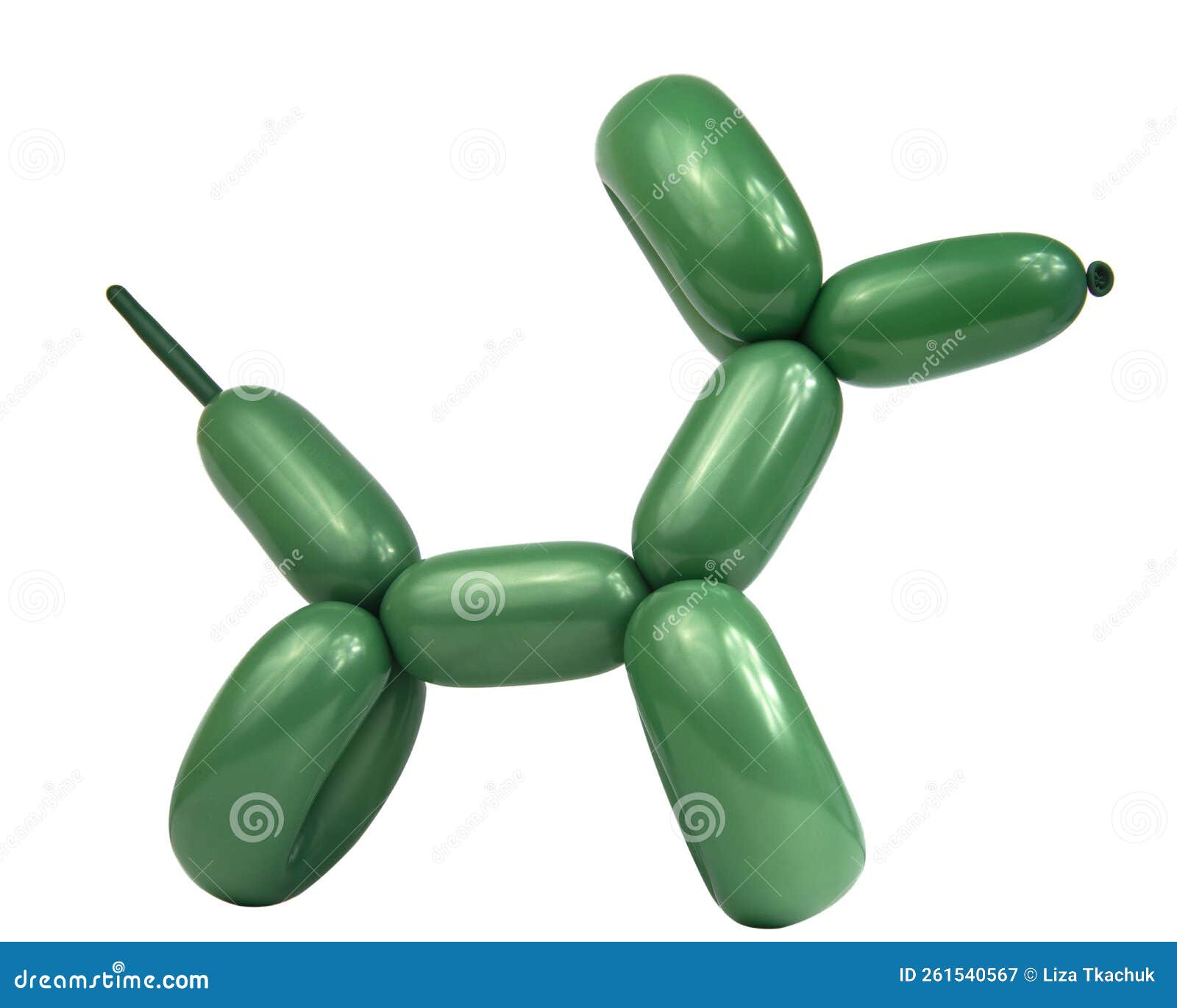 Bright Balloon Dog Toy Isolated on the White Background Stock Image ...