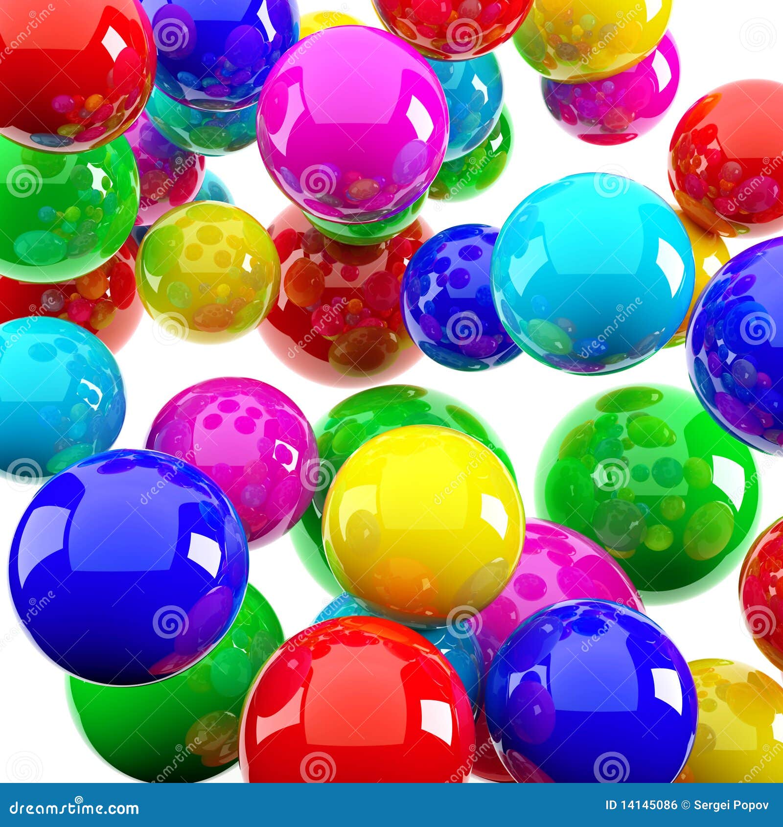 Bright balls stock illustration. Illustration of color - 14145086