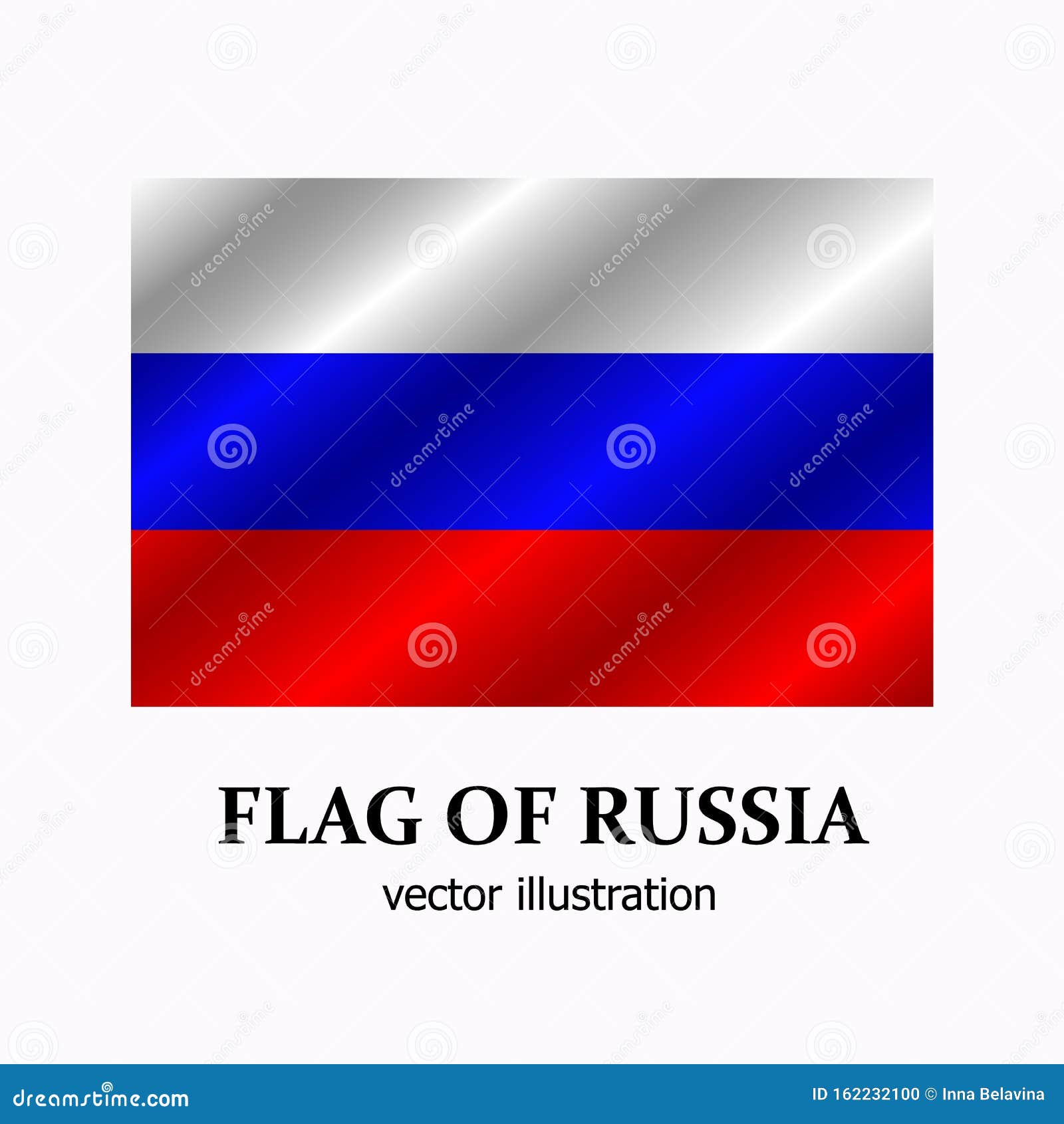 Bright Banner with Flag of Russia. Vector. Stock Vector - Illustration ...
