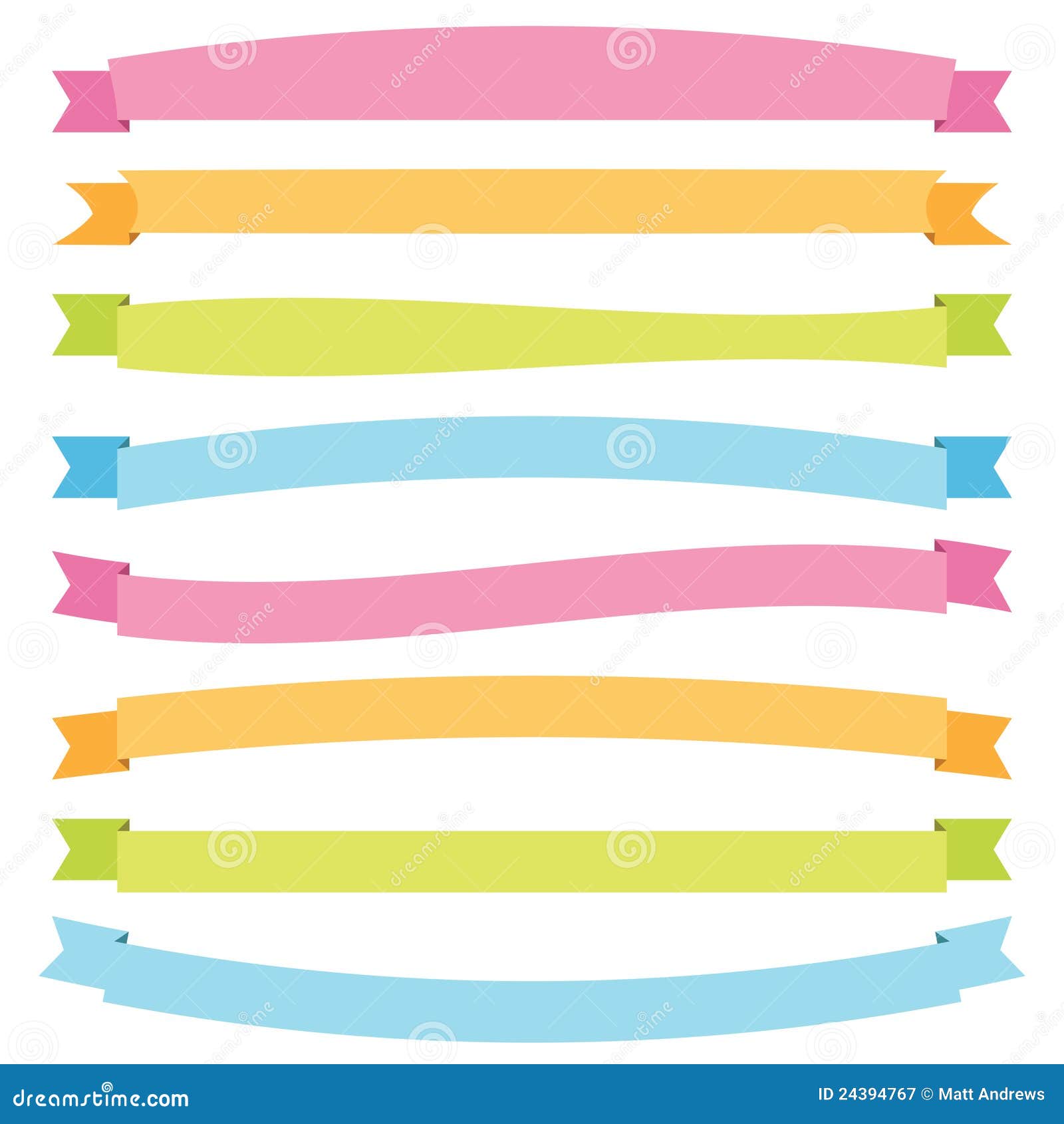 Bright banner ribbons stock vector. Illustration of ribbon - 24394767