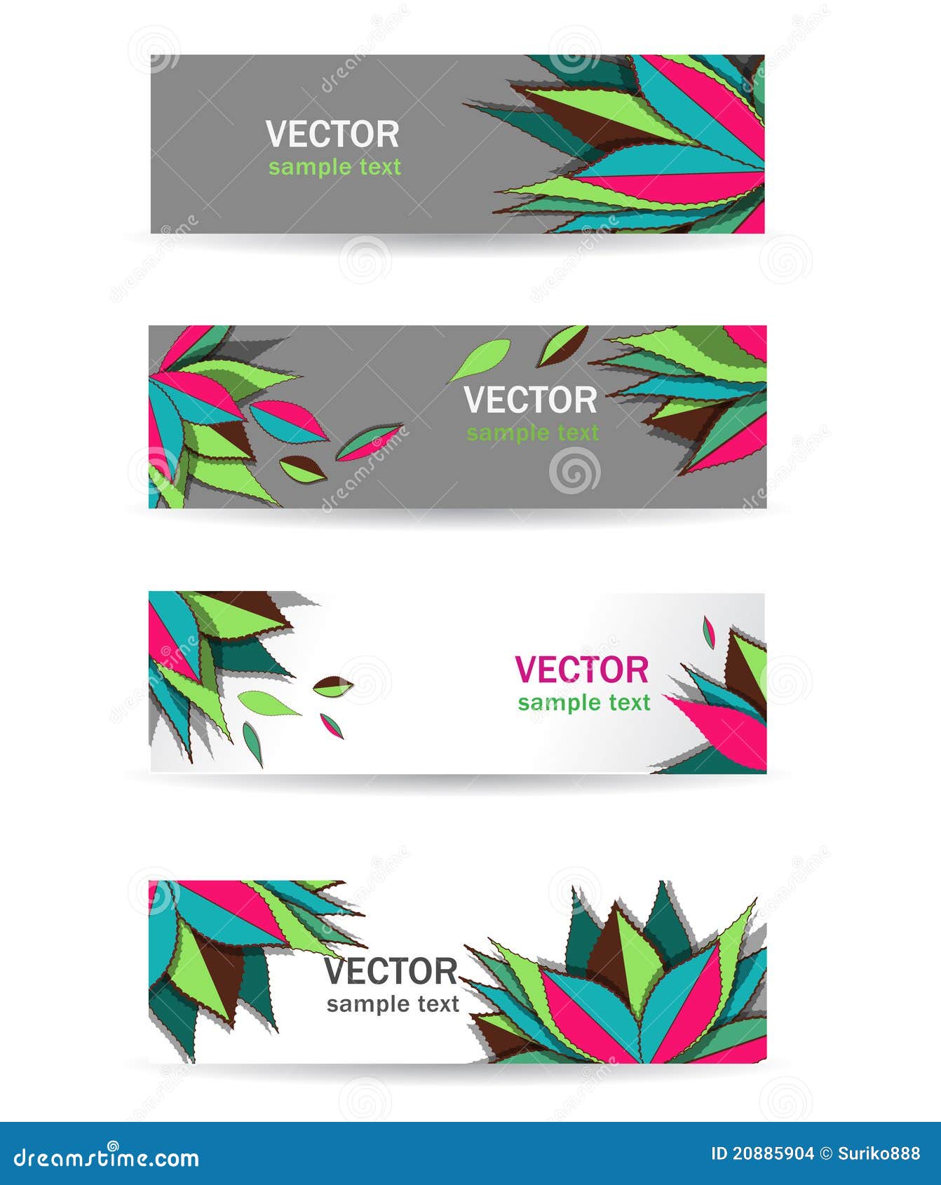Bright banners stock vector. Illustration of mark, graphic - 20885904