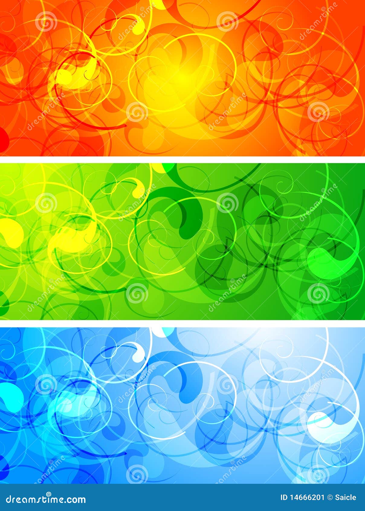 Bright Banners Collection - Eps 10 Stock Vector - Illustration of frame ...