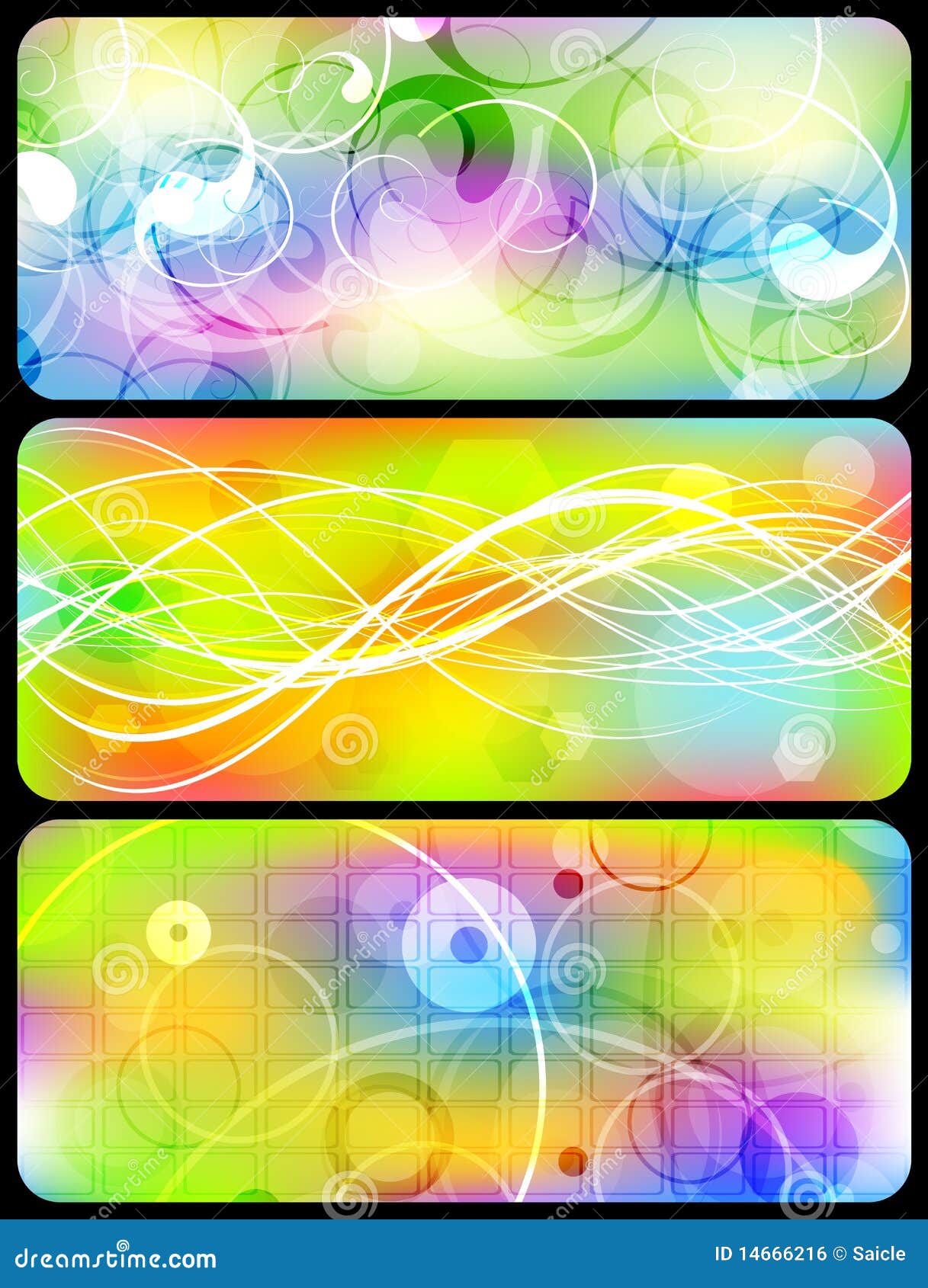 Bright Banners Collection - Eps 10 Stock Vector - Illustration of ...